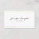 Elegant Professional Plain Handwritten Script Business Card | Zazzle