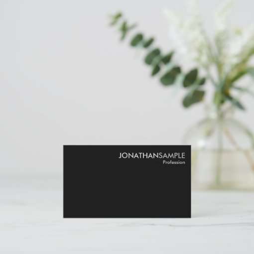 Elegant Professional Plain Signature UV Matte Business Card | Zazzle