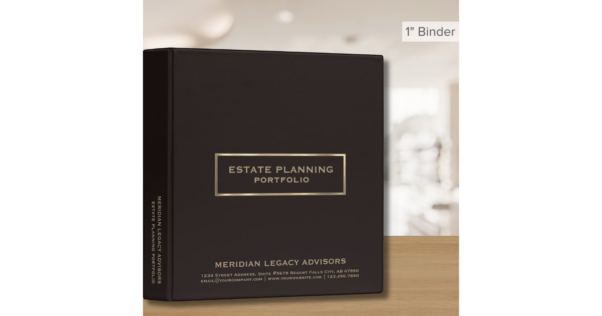 Elegant Professional Portfolio Binder | Zazzle