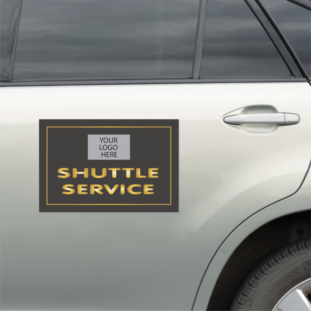 Elegant professional shuttle service car magnet | Zazzle