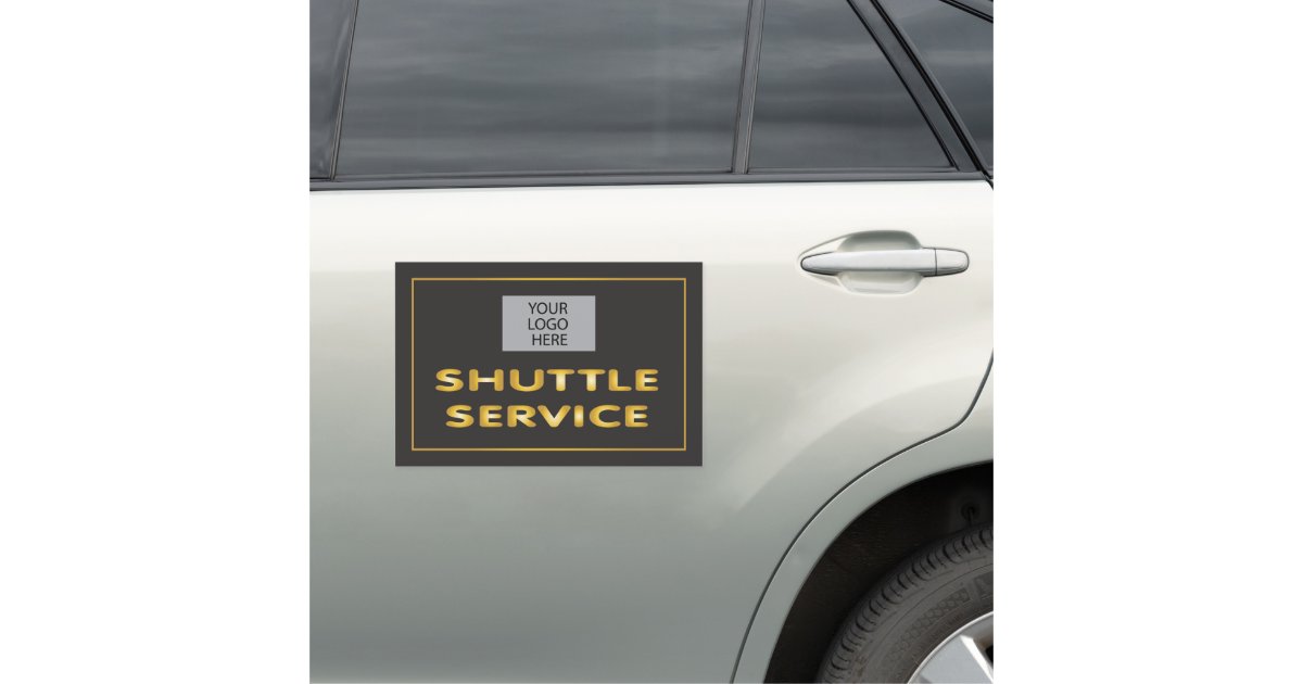 Elegant professional shuttle service car magnet | Zazzle