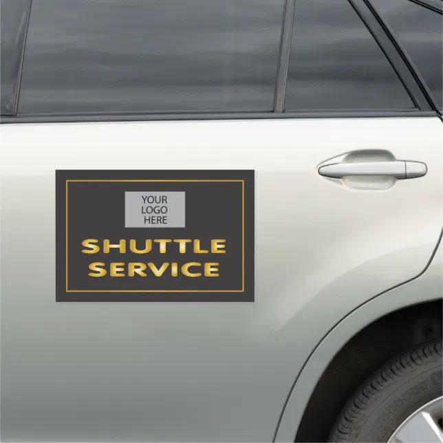 Elegant professional shuttle service car magnet | Zazzle
