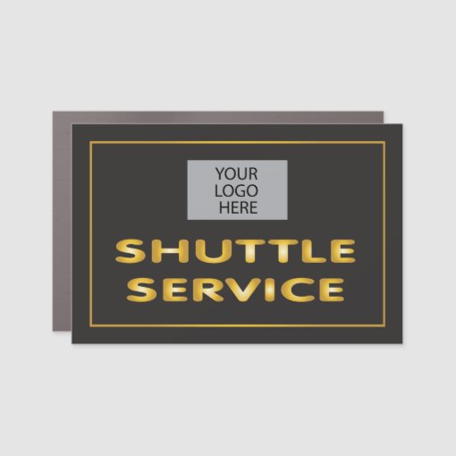 Elegant professional shuttle service car magnet | Zazzle