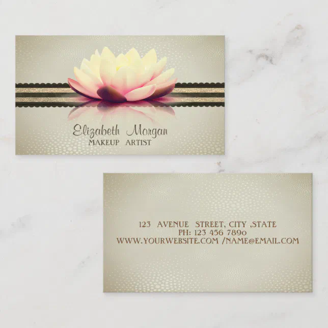 Elegant Professional Stylish Modern,Lotus Business Card | Zazzle