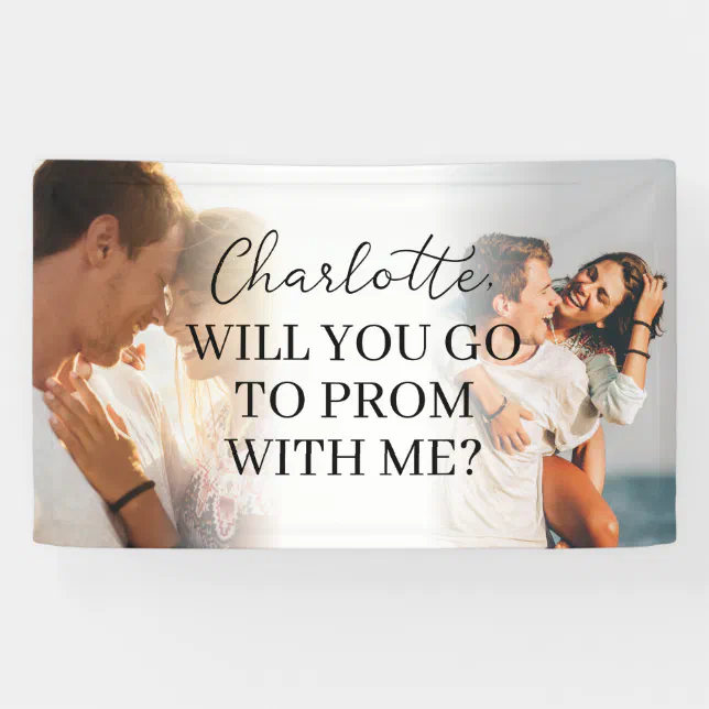 Elegant Promposal Custom Prom Proposal Banner | Zazzle