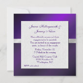 Elegant Purple and Silver Party Invitations | Zazzle