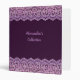 Elegant Purple Binder with your Title | Zazzle