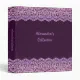 Elegant Purple Binder with your Title | Zazzle