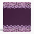 Elegant Purple Binder with your Title | Zazzle