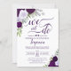Elegant Purple Boho Roses We Still Do Vow Renewal Invitation | Zazzle