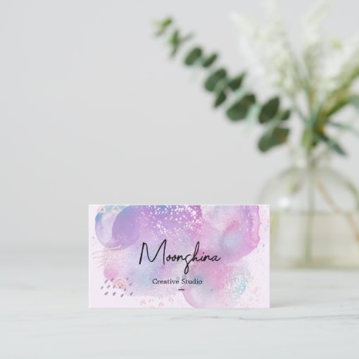 Elegant Purple Business Card | Zazzle