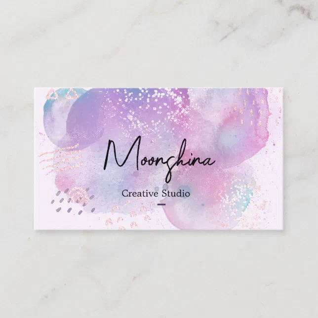 Elegant Purple Business Card | Zazzle