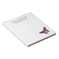 Elegant Purple Butterfly From the Desk of Notepad | Zazzle