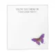 Elegant Purple Butterfly From the Desk of Notepad | Zazzle
