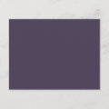 Elegant Purple Floral Dark Moody Wedding Details Enclosure Card | Zazzle