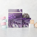 Elegant Purple Floral & Pearl Wrapping Paper | Zazzle