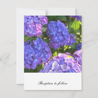 Elegant Purple Hydrangea Wedding Invitation | Zazzle