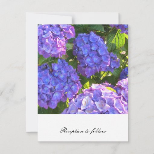 Elegant Purple Hydrangea Wedding Invitation | Zazzle