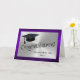 Elegant Purple Silver Congratulations Graduation Card | Zazzle