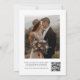 Elegant QR Code Photo Wedding Invitation | Zazzle