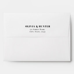 Elegant QR Code Wedding Envelope | Zazzle