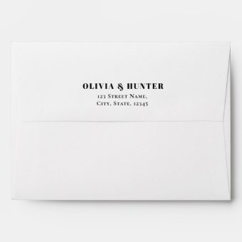 Elegant QR Code Wedding Envelope | Zazzle