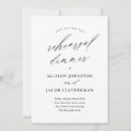 Elegant QR Code Wedding Rehearsal Dinner Invitation | Zazzle