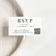 Elegant QR Code Wedding RSVP Enclosure Card | Zazzle