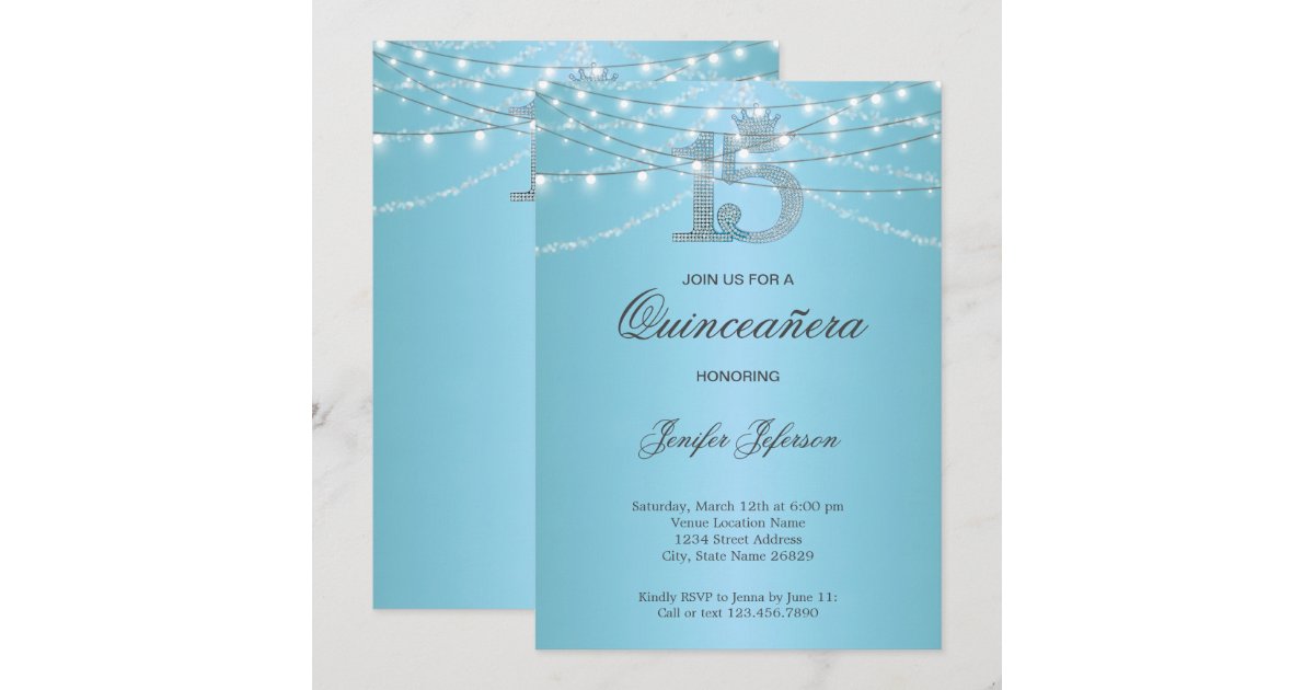 Elegant Quinceanera Invitation | Zazzle
