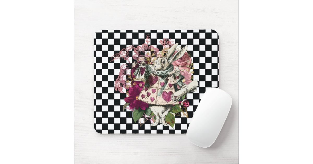 Elegant Rabbit Alice in Wonderland Mouse Pad | Zazzle