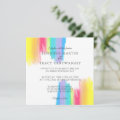 Elegant Rainbow Modern Colorful LGBTQ Wedding Invitation | Zazzle