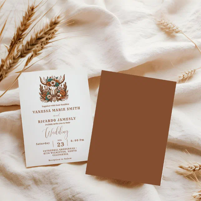 Elegant Ranch Western Country Cowboy Wedding Invitation | Zazzle