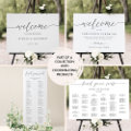 Elegant Reception Script Calligraphy Table Number | Zazzle