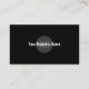 Elegant Receptionist Logo Blue Lines Icons Black Business Card | Zazzle