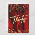 Elegant Red 30th Birthday Invitation | Zazzle