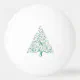 Elegant Red and Green Calligraphy Christmas Tree Ping Pong Ball | Zazzle