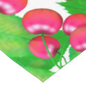 Elegant Red Cherries and Green Leaves Pattern | Tablecloth | Zazzle