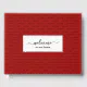 Elegant Red Custom WELCOME TO OUR HOME Guest Book | Zazzle