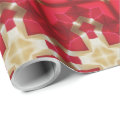 Elegant Red Gold Christmas Wrapping Paper | Zazzle
