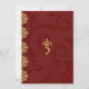 Elegant Red & Gold Vinayaka Wedding Insert Invitation | Zazzle