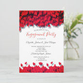 Elegant Red Hearts Invitation | Zazzle