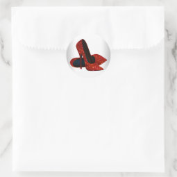 Elegant Red High Heel Shoe Stickers | Zazzle