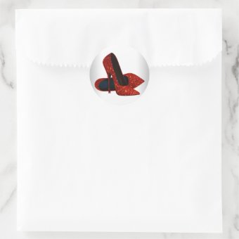 Elegant Red High Heel Shoe Stickers | Zazzle