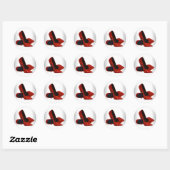 Elegant Red High Heel Shoe Stickers | Zazzle