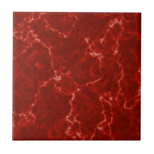Elegant Red Marble with White Veins Ceramic Tile | Zazzle