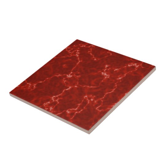 Elegant Red Marble with White Veins Ceramic Tile | Zazzle.com