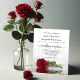 Elegant Red Rose BUDGET Wedding Reception Invite | Zazzle