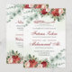 Elegant Red Rose Muslim Wedding Nikah Invitation | Zazzle