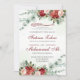 Elegant Red Rose Muslim Wedding Nikah Invitation | Zazzle