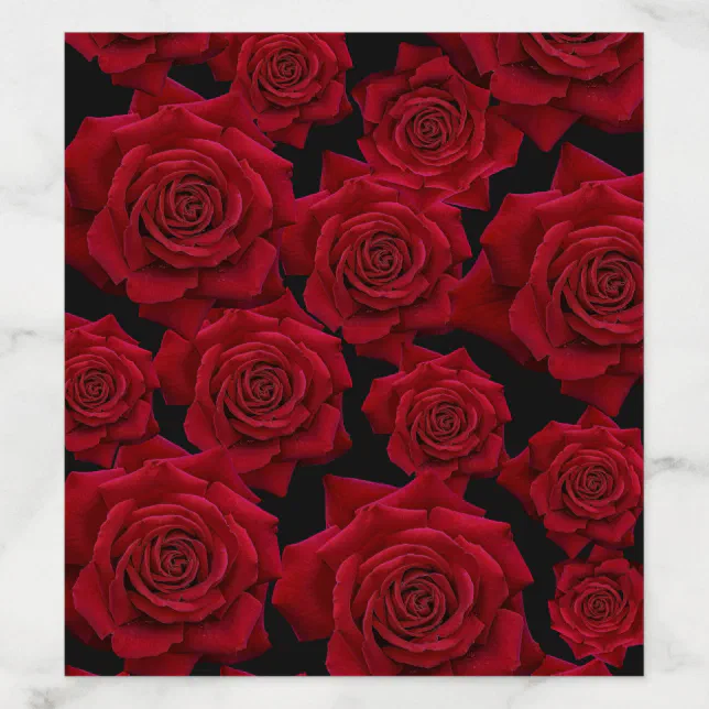 Elegant Red Rose - Wedding Envelope Liner | Zazzle